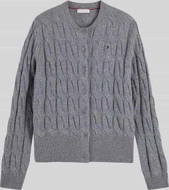 Tommy Hilfiger Strickjacke aus Wolle mit Logo-Detail