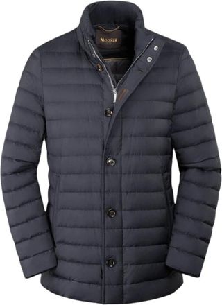 Moorer Homme, Vestes, Bleu, Taille: 4XL Aqua Line Duster Jacket