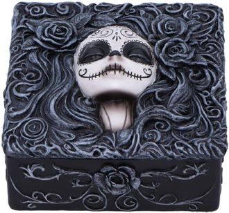 Nemesis Now Flor de Muerte Box, 15x15x10 cm, 0,7 kg