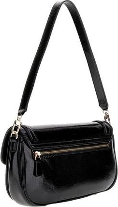 Guess Lack-Umhängetasche in Schwarz