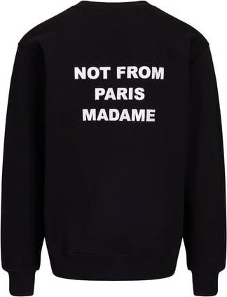 Dr&ocirc;le de Monsieur Sweatshirt Slogan en coton molleton