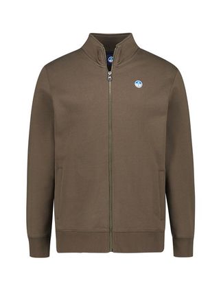 North Sails Herren Pullover gr&uuml;n Baumwolle unifarben
