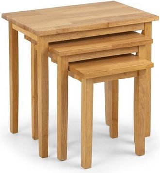 Julian Bowen Tische, verschachtelbar, helles Eichenholz