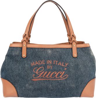 Gucci Crossbody Bags - Gucci Denim Craft Handbag - Gr. unisize - in Blau - f&uuml;r Damen