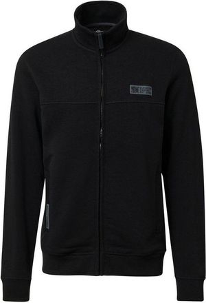 s.Oliver Sweatjacke Sweatshirt Jacke Sweatjacke aus Baumwollmix mit Stehkragen