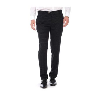 Daniele Alessandrini Slim Fit Hose mit Knopfleiste - - Trousers - Herren - Schwarzk - M