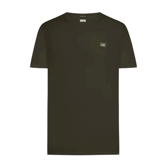 C.P. Company C.p. Company, Homme, Tops, Vert, Taille: XS T-shirt &agrave; manches courtes et col rond