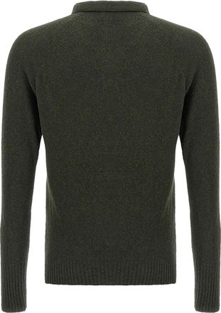 Maryya Boucl&eacute; Cotton Polo - Olive
