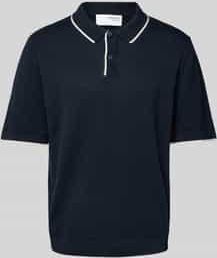 Selected Poloshirt aus Baumwoll-Leinen-Mix Modell MATTIS