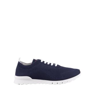 Kiton Homme, Chaussures, Bleu, Taille: 42 EU Baskets de sport bleu marine en maille ajustée