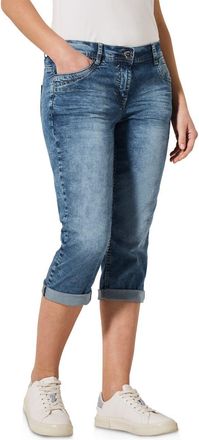 Cecil Damen B378652 Jeans, Light Blue Washed, W25