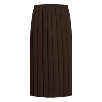 Jucca Knielanger Faltenrock - - Skirts - Damen - Braun - XS