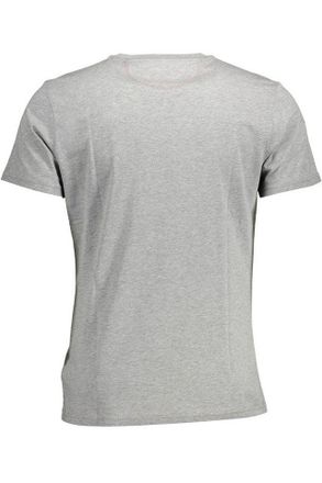 La Martina T-Shirt Herren Kurzarm T-Shirt in Grau mit Druck und