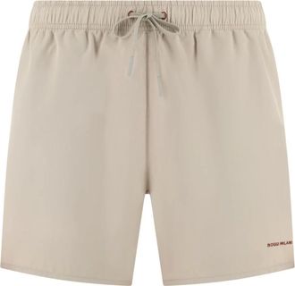 Boggi Milano Homme, Maillots de bain, Beige, Taille: L Maillot de bain technique uni