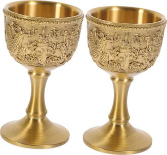 Cabilock 2stücke Traditioneller Retro-weinkelch Kunstvollem Drachen Und - Dekorativer Likörbecher Für Besondere Anlässe Und