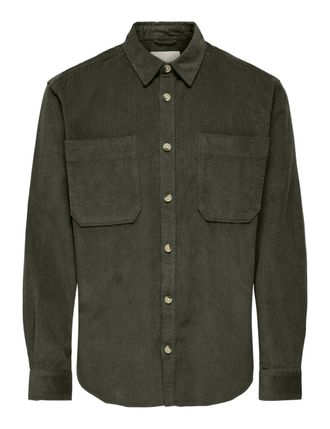Only & Sons Onsalp 2Pkt Washd Cord Ls Shirt Noos