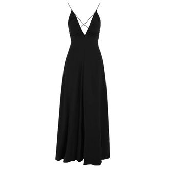 Aspesi Crepe de Chine Abendkleid - - Dresses - Damen - Schwarzk - XS