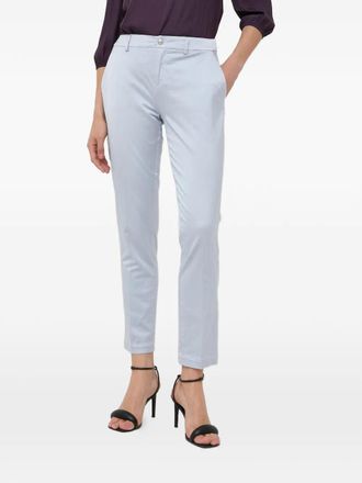 Guess Co pantalon &eacute;vas&eacute; &agrave; boutonni&egrave;re - Bleu