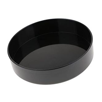 F Fityle R&eacute;cipient Rond Classique De Plateau De Pot De Vase De Suiban pour des Arrangements Floraux Dikebana - Noir 28cm