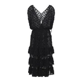 Dries Van Noten Midi-Kleid - - Dresses - Damen - Schwarzk - 2XS