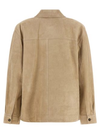 Max Mara Womens Beige Lamb Leather Jacket Clothing