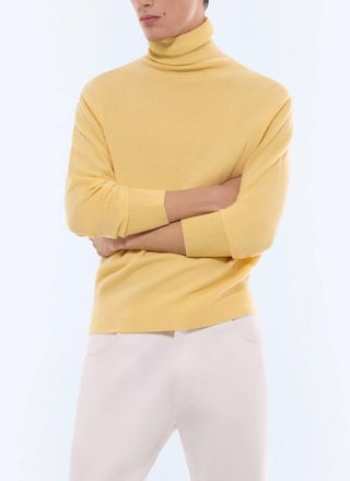 Fursac Pull col roul&eacute; en laine et cachemire - Taille XL - Homme