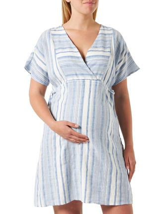 Noppies Damen Dress Delhi Short Sleeve Kleid, Jet Stream - P638, 36 EU