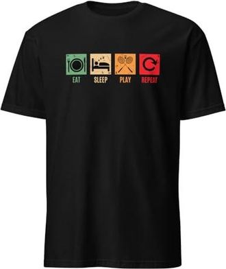 Generic T-Shirt Badminton | Tshirt Badminton | Sport | Badminton | Cadeau | Anniversaire | Fans de Badminton | T-Shirt | T-Shirt | Badminton Repeat