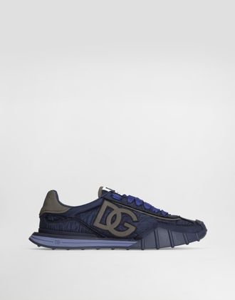Dolce & Gabbana Sneaker Dg Athletic Aus Nylon - Mann Sneakers Blue 40