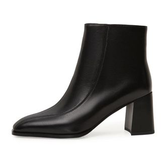 Cesare Gaspari Bottines &agrave; talons blocs Sophia - Femme - Chaussures - Noir - Taille: 39 EU