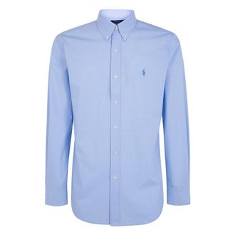 Polo Ralph Lauren Homme, Chemises, Bleu, Taille: 2XL Long Sleeves Sport Stripes Shirt