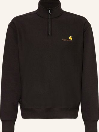 Carhartt Work in Progress Carhartt Wip Sweat-Troyer American Script schwarz