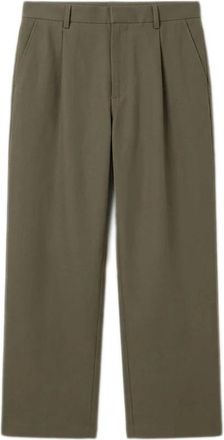 Closed Homme, Pantalons, Vert, Taille: W34 Bloomberg Pantalon Droit en Coton