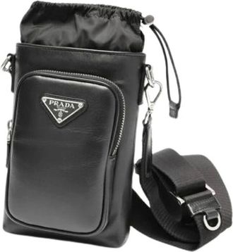 Prada unisex, Pre-owned, Noir, Taille: ONE Size Pochette Vintage Pre-owned