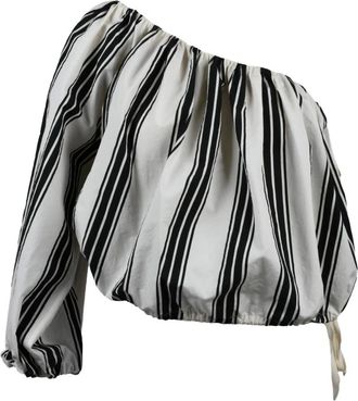 Philosophy di Lorenzo Serafini Femme, Blouses et Chemises, Noir, Taille: 38 FR Top Monospalla