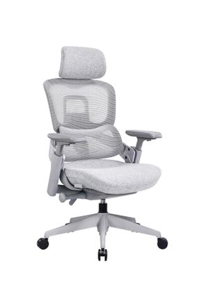 Novel Drehstuhl, Grau, Metall, Kunststoff, Textil, Drehkreuz, 65x113-123x66-73 cm, inklusive Armlehnen, Arbeitszimmer, B&uuml;rost&uuml;hle, Drehst&uuml;hle