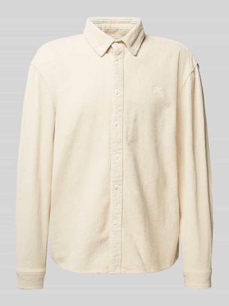 Review Regular Fit Cordhemd mit Button-Down-Kragen