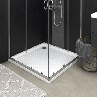 vidaXL Duschwanne Anti-Rutsch Wei&szlig; 80x80x4 cm abs Vidaxl