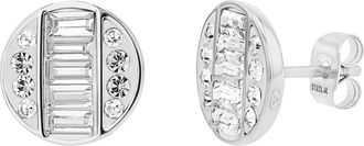 Tom Tailor Tom Tailor Ohrstecker f&uuml;r Damen, Edelstahl, mit Preciosa, 11 mm, silber, Geschenkidee, Ohrschmuck, Damenschmuck, 2100677