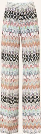 Missoni Strickhose Mit Glitzergarn weiss