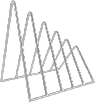 Cabilock Dreieckiger Buchst&uuml;tzen aus Robustem Eisen Multifunktionaler Dokumentenhalter und Regalbodenhalter Praktisches Aufbewahrungsregal f&uuml;r B&uuml;cher Zeitschri