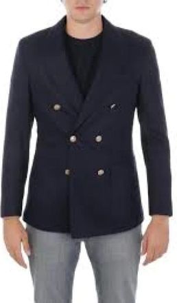 Eleventy Homme, Vestes, Bleu, Taille: 2XL Veste