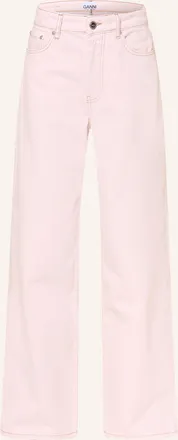 Ganni Straight Jeans Izey rosa