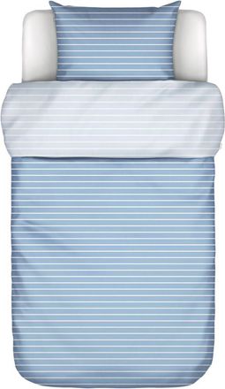 Marc O'Polo Marc O Polo Baumwolltwill-Bettwäsche-Garnitur Thyra Farbe Denim Blue Größe 135x200+80x80