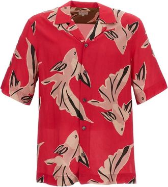 Paul Smith Homme, Chemises, Multicolore, Taille: S Printed Camp-Collar Shirt