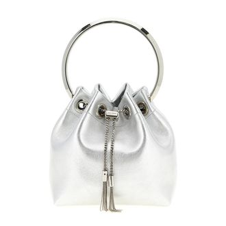Jimmy Choo London Femme, Sacs, Gris, Taille: ONE Size Bon Bon Bucket Bag