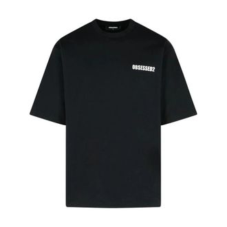 Dsquared2 Obsessed2 Baumwoll-T-Shirt - - Tops - Herren - Schwarzk - S