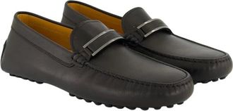 Tod's Homme, Chaussures, Noir, Taille: 40 1/2 EU Mocassin Gommino Cuir