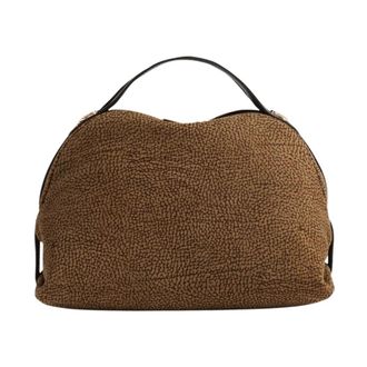 Borbonese Suede Op Kleine Schoudertas - - Bags - Damen - Braun - ONE SIZE