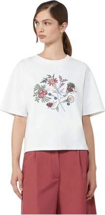 Max Mara Homme, Tops, Blanc, Taille: M Sabato T-Shirt